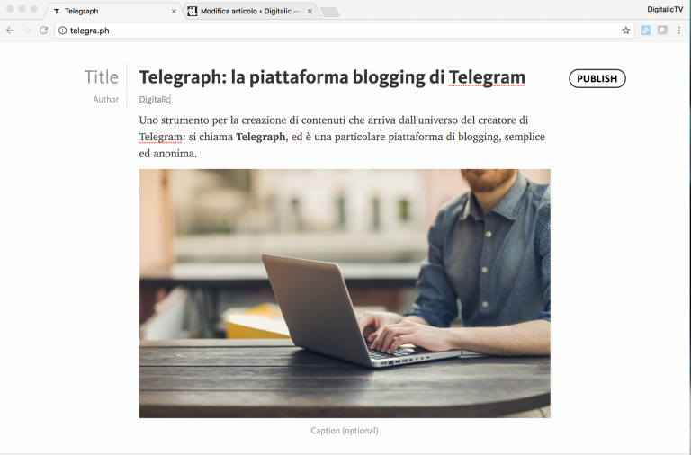 Telegraph : come funziona la piattaforma blogging di Telegram